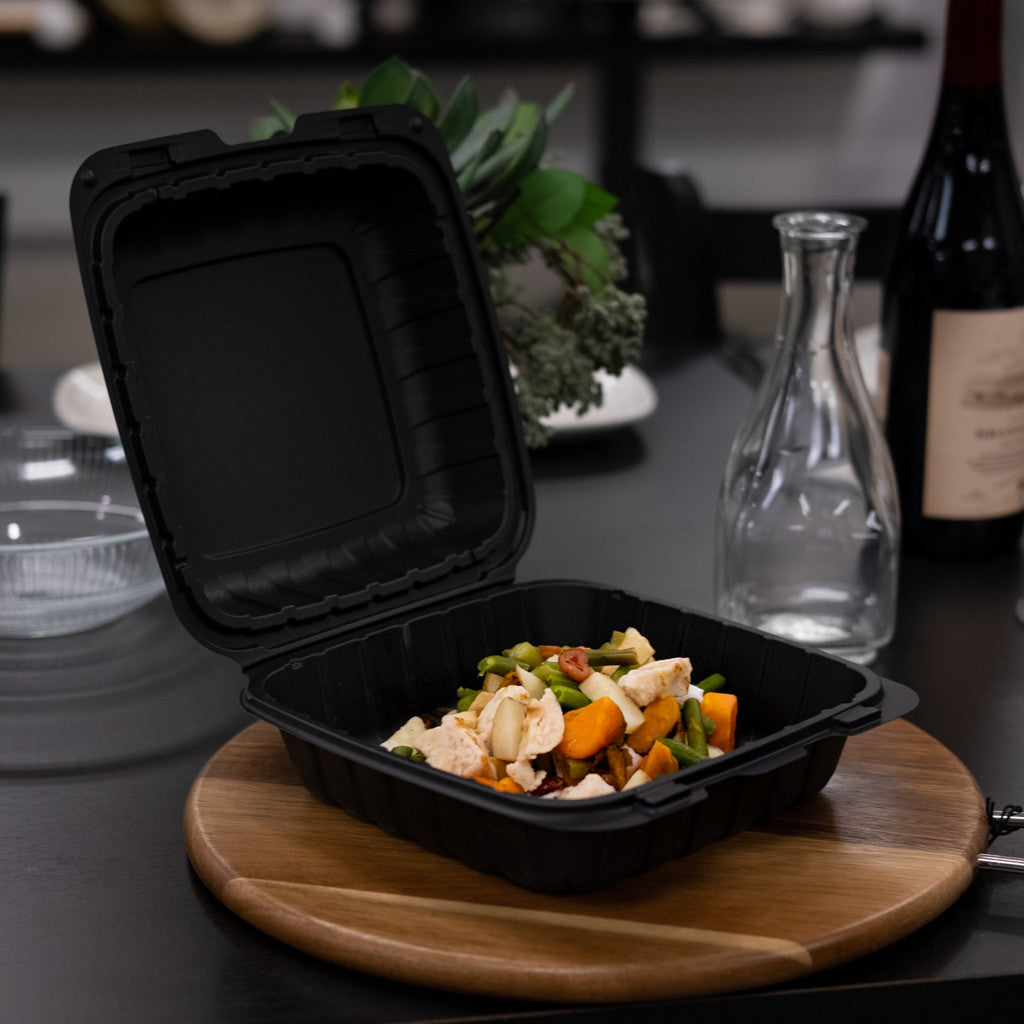 CONT MFPP HINGE 8X8 1-C BLK VENTED 595132 – Best In Town Chicken ...