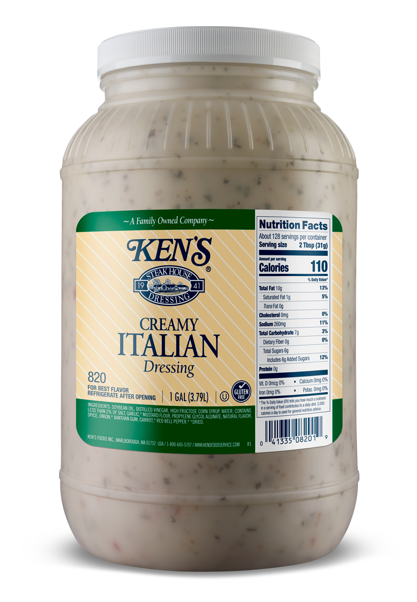 DRESSING ITALIAN CREAMY – Best In Town Chicken - Wholesale Chicken